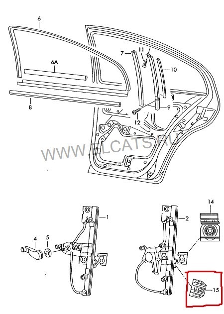 Поломка стеклоподъемника. — Skoda Octavia A4 Mk1, 2 л, 2001 года ...