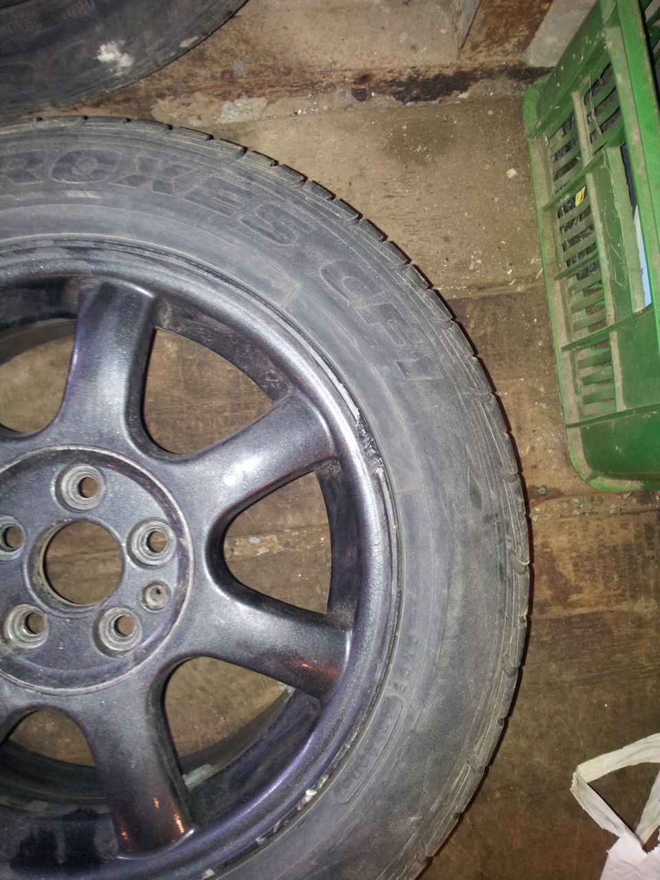Продам диски R15, 5*100 с остатками резины Toyo. — Subaru Impreza (GC ...