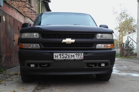 "Юбка" переднего бампера — Chevrolet Tahoe (GMT800), 5,3 л, 2004 года ...