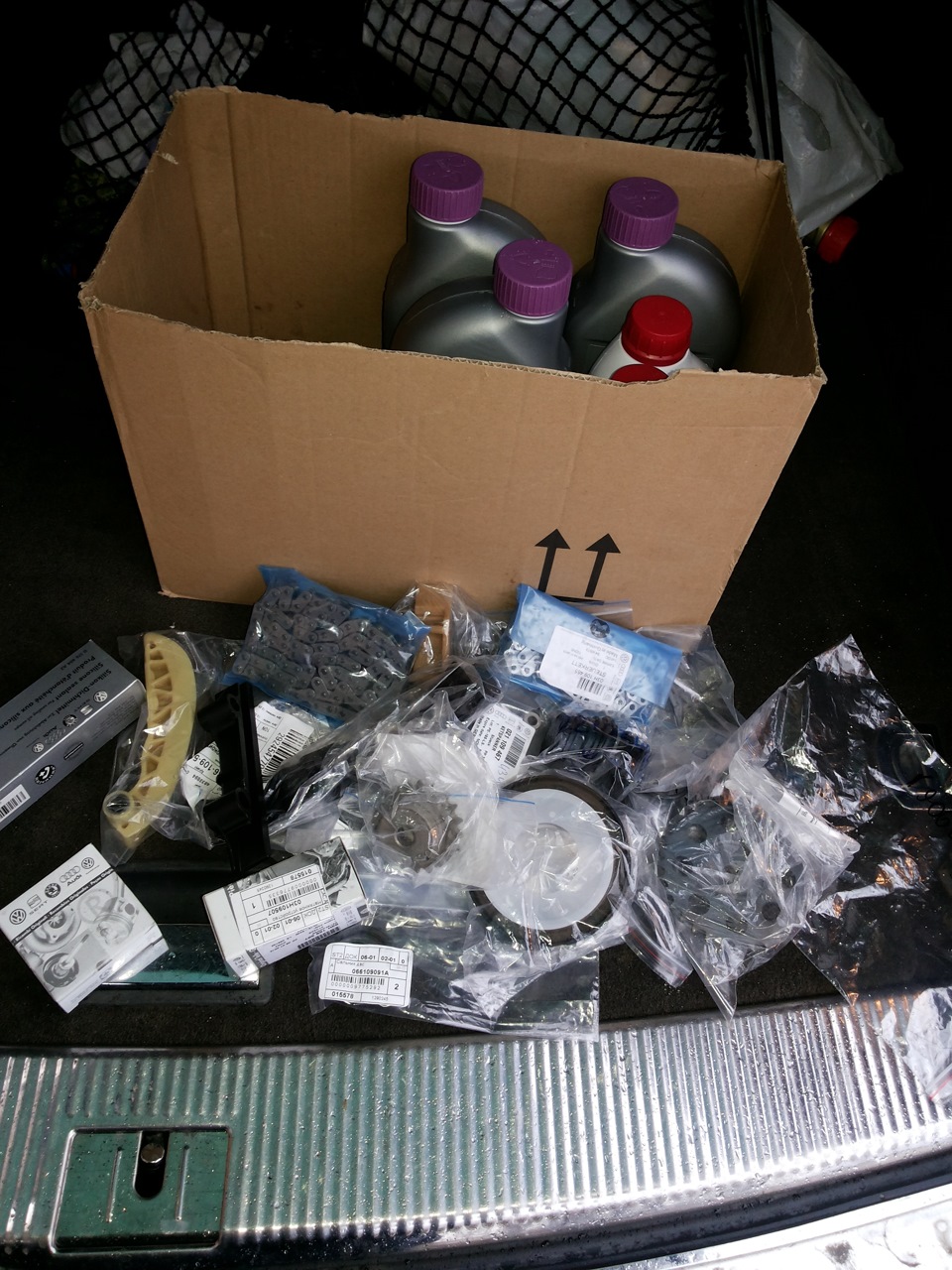 Замена ГРМ (120 тыс.км) — Volkswagen Touareg (1G), 3,2 л, 2004 года ...