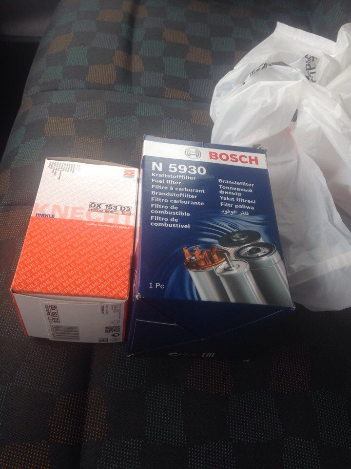 замена масла, топливного фильтра и крестовины рулевого вала — Mercedes ...