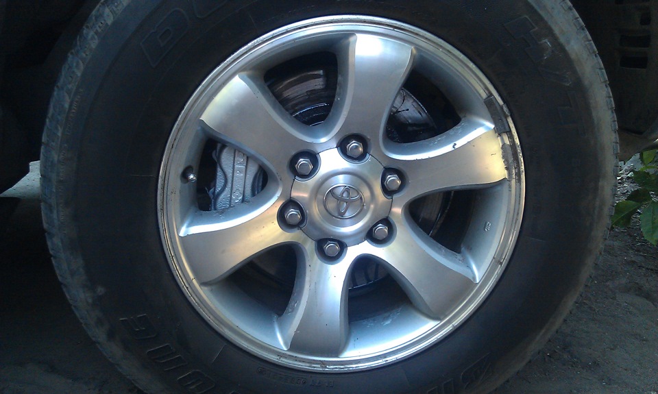 Покраска суппортов, смазка направляющих — Toyota Land Cruiser Prado 120 ...