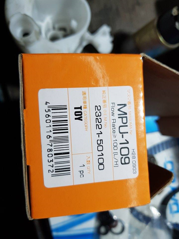 2322150100 Насос топливный Masuma 100L/h, 3kg/cm2 сетка MPU-040 TOYOTA ...