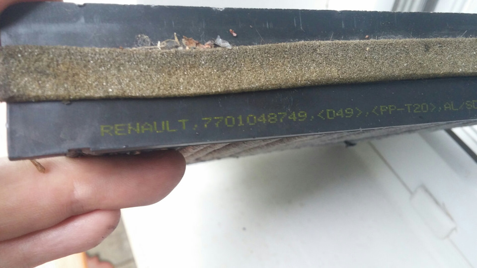 7701048749 Фильтр кондиционера RENAULT | Запчасти на DRIVE2