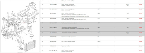 028121065A ТРУБКА ОХЛАЖДАЮЩЕЙ ЖИДКОСТИ VAG | Запчасти на DRIVE2