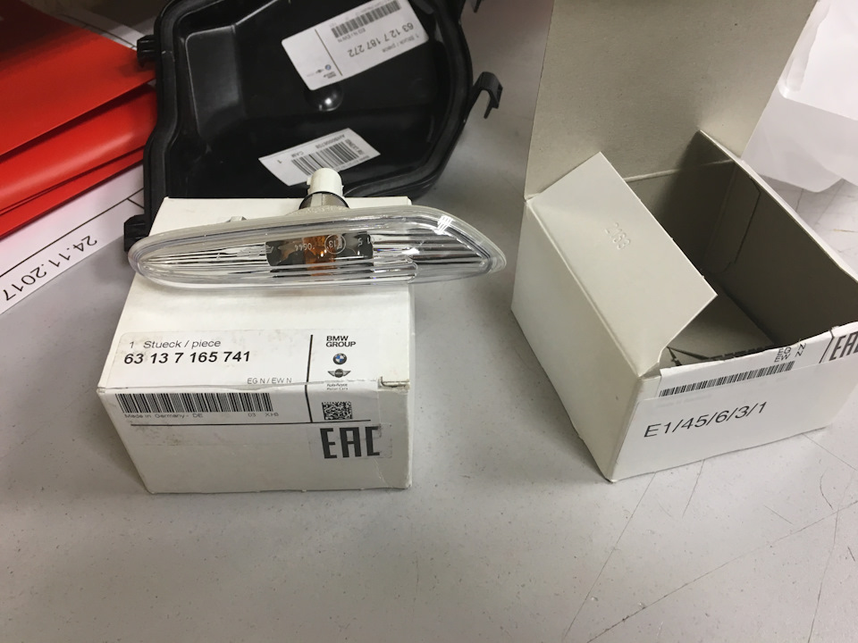 Повторители указателей поворота. — BMW 5 series (E60), 2 л, 2008 года ...