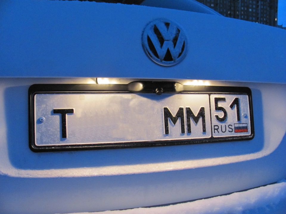 Камера заднего вида. — Volkswagen Polo Sedan, 1,6 л, 2010 года | тюнинг ...