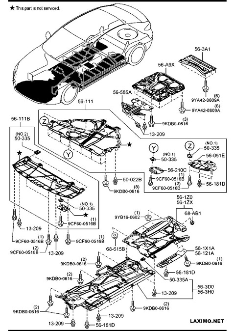9KDB00616 Болт d=6мм Mazda | Запчасти на DRIVE2