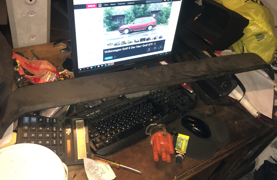 Votex Rear Roof Spoiler — Volkswagen Golf Mk2, 9,9 л, 1990 года | аксессуары | DRIVE2