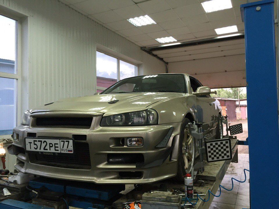 Замена ламп ближнего D2R + заезд на 3D развал — Nissan Skyline (R34), 2,5 л, 2001 года | своими ...