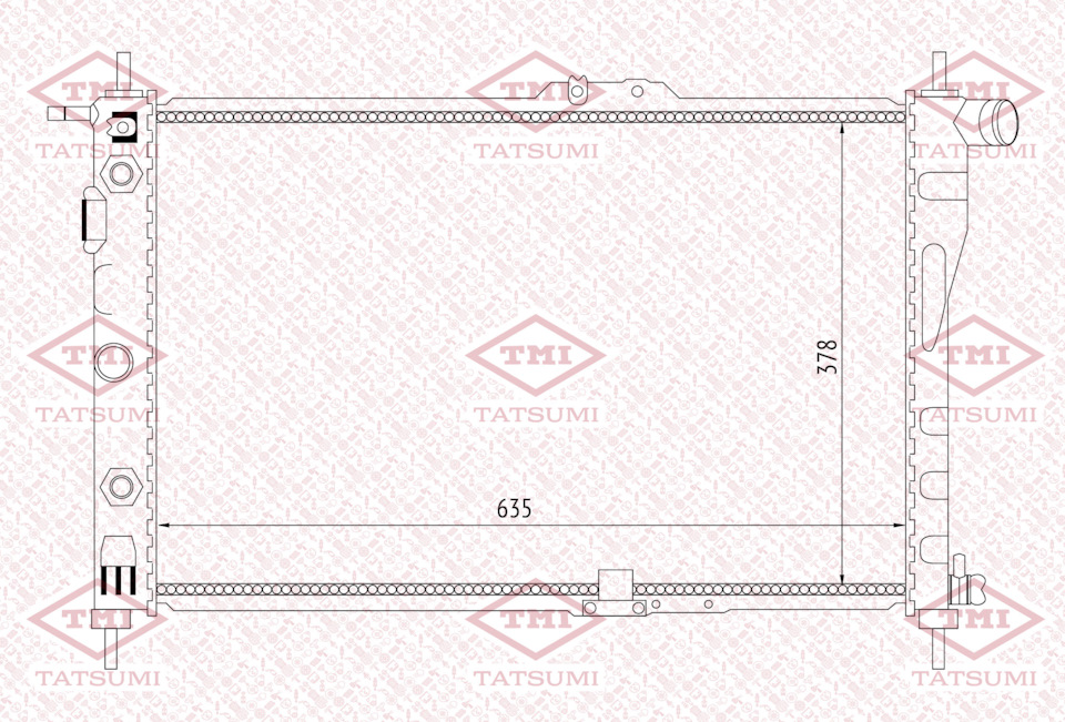 TGA1011 Радиатор охлаждения Tatsumi | Запчасти на DRIVE2