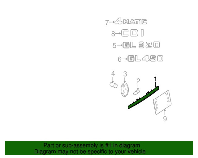 A1647400993 Ручка-накладка задней двери. Mercedes | Запчасти на DRIVE2