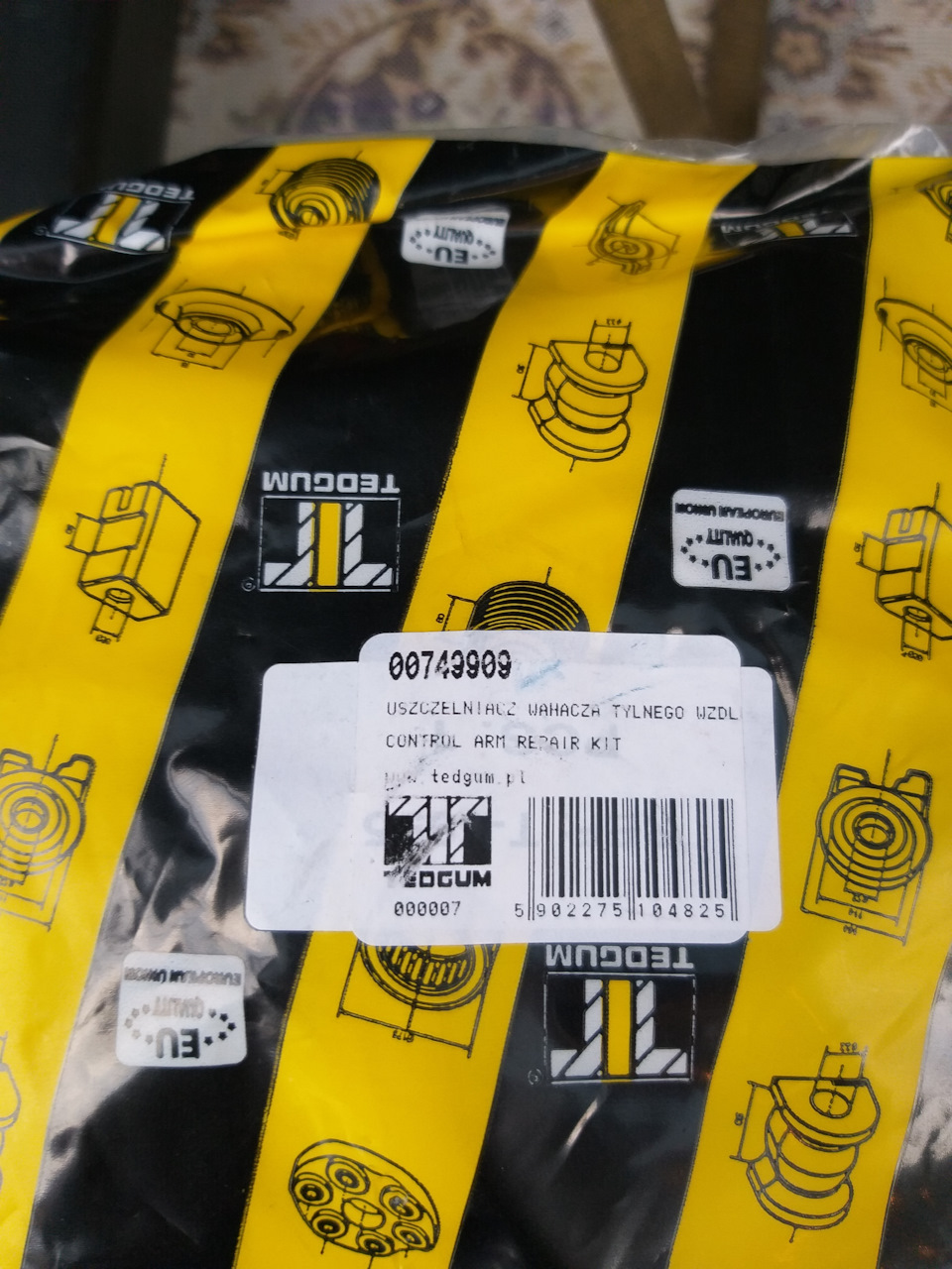 00749909 Ремкомплект TEDGUM | Запчасти на DRIVE2