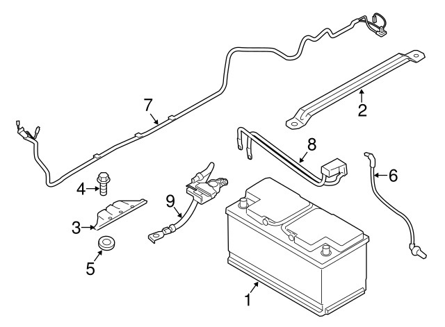 61216924023 Оригинальная акк.батарея BMW AGM BMW | Запчасти на DRIVE2