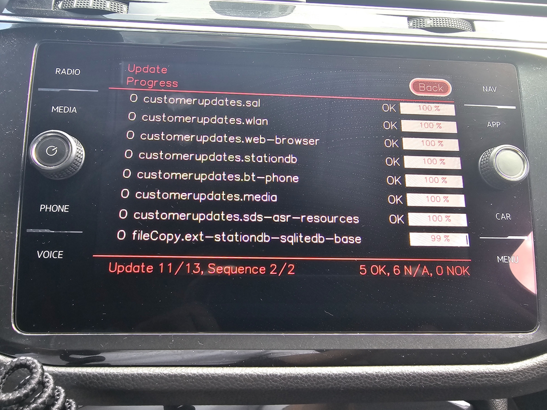 Обновление прошивки MIB3 MOI3 Preh/Joynext с SW:0330 на SW:0332 ...