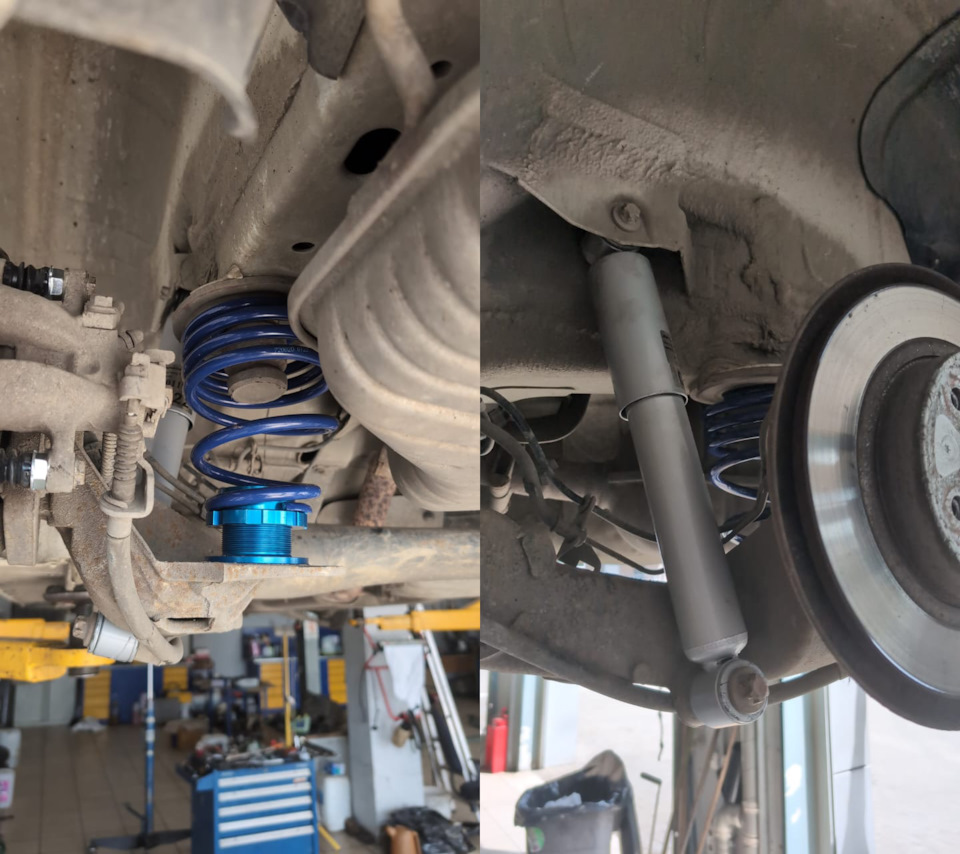 Установка винтовой подвески JOM BlueLine — Opel Astra H, 1,6 л, 2012 ...