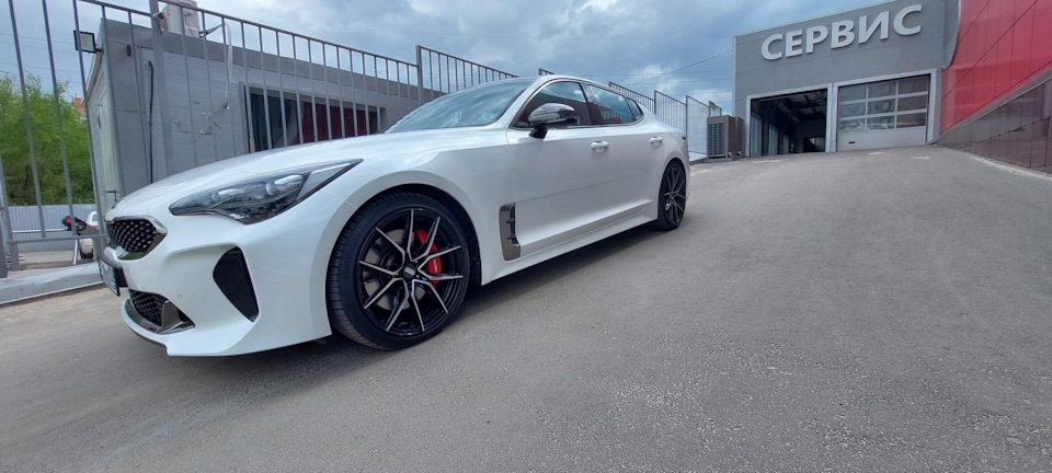 Замена тормозной системы на Brembo — KIA Stinger, 2 л, 2018 года | тюнинг | DRIVE2