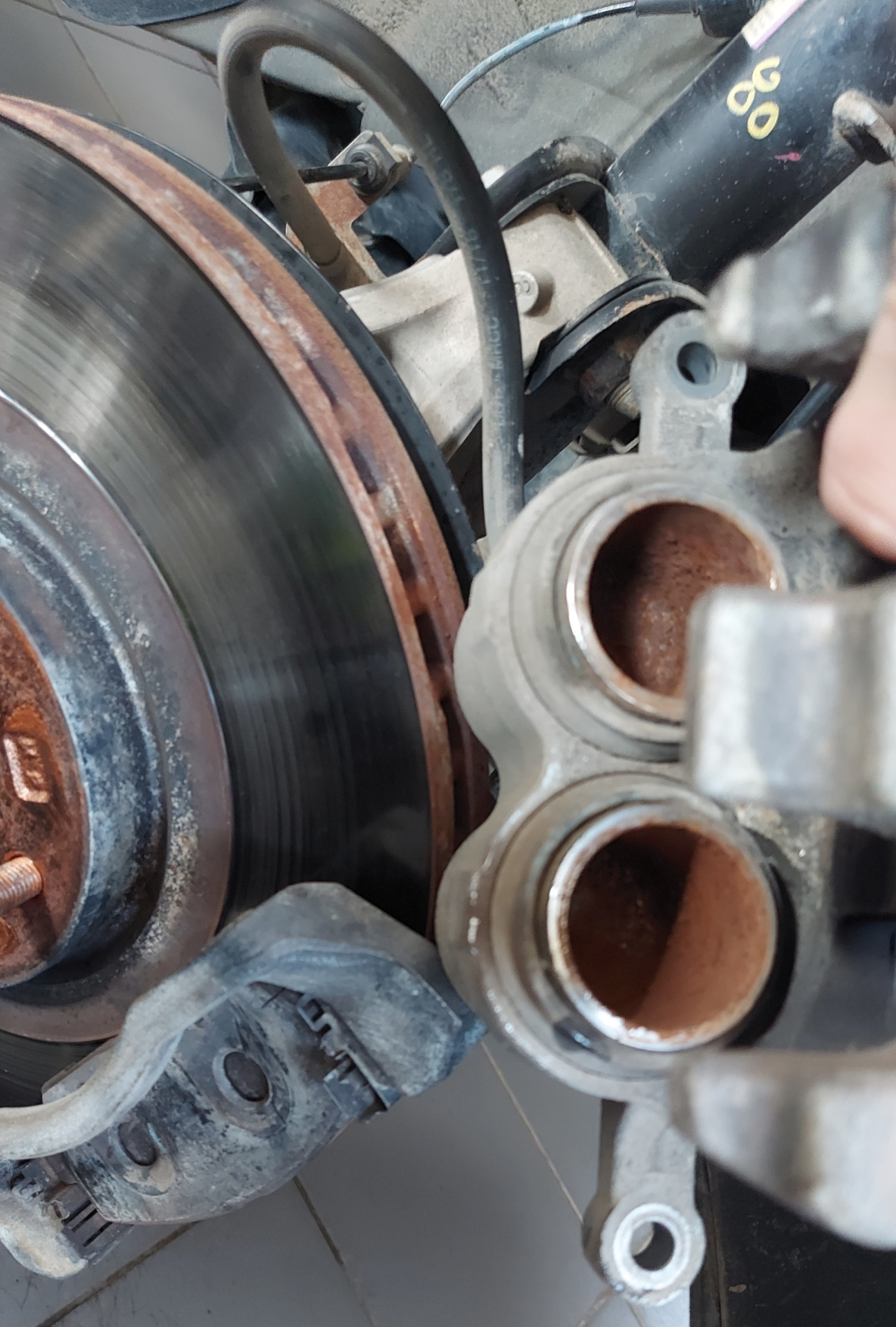 Перегрев тормозного диска — Hyundai Santa Fe (4G), 2,2 л, 2019 года ...