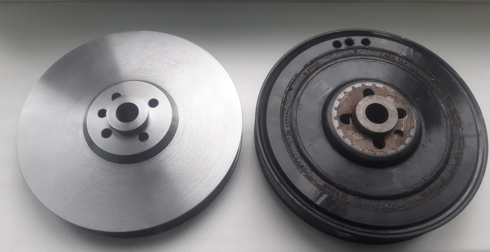 Цельнометалический шкив коленвала VolksWagen Т4 — 2,5 дизель, аналог ...