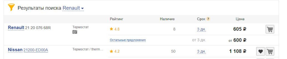 Термостат Renault или Nissan: переплата 400 руб. за упаковку. — Nissan ...
