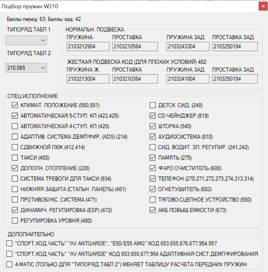 Вопрос по пружинам и амортизаторам. — Mercedes-Benz E-Class (W210), 3,2 ...