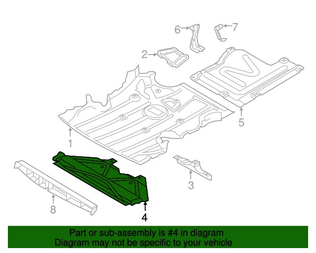51757241772 Экран моторного отсека, защита картера BMW | Запчасти на DRIVE2