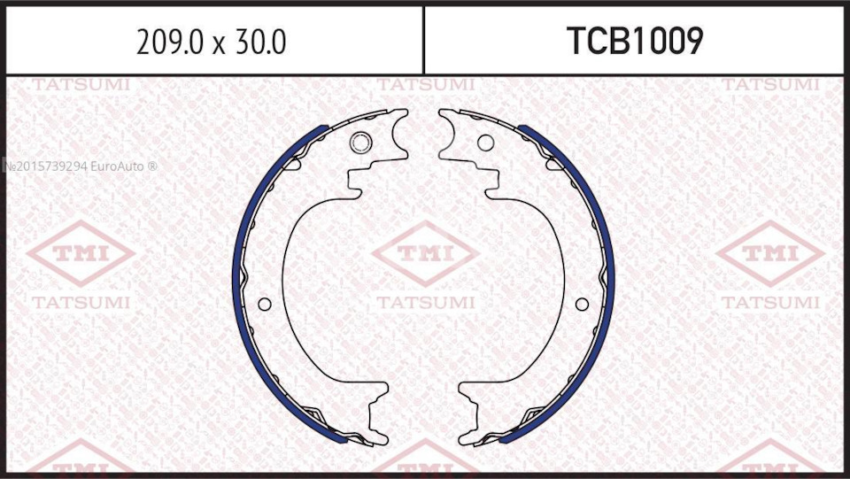 TCB1009 Колодки тормозные барабанные Tatsumi | Запчасти на DRIVE2