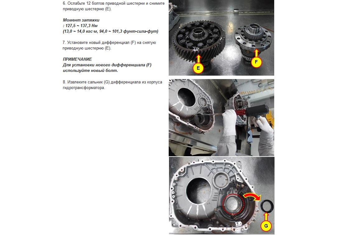 Ремонт полного привода. Дифференциал и раздатка. — Hyundai Grand Santa ...