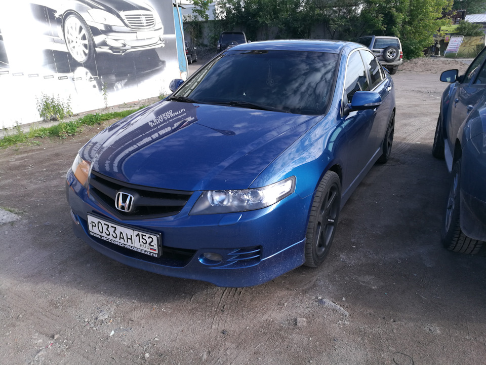 Обвес Type S и тонировка в круг. — Honda Accord (7G), 2,4 л, 2006 года | тюнинг | DRIVE2