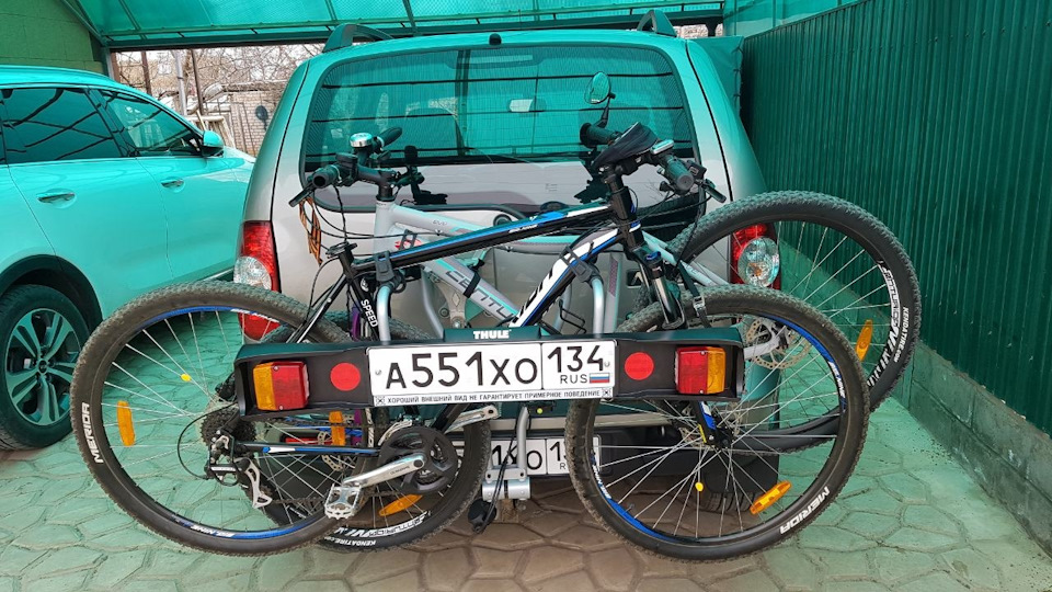 Перевозка велосипедов на фаркопе. — Chevrolet Niva GLX, 1,7 л, 2013 ...