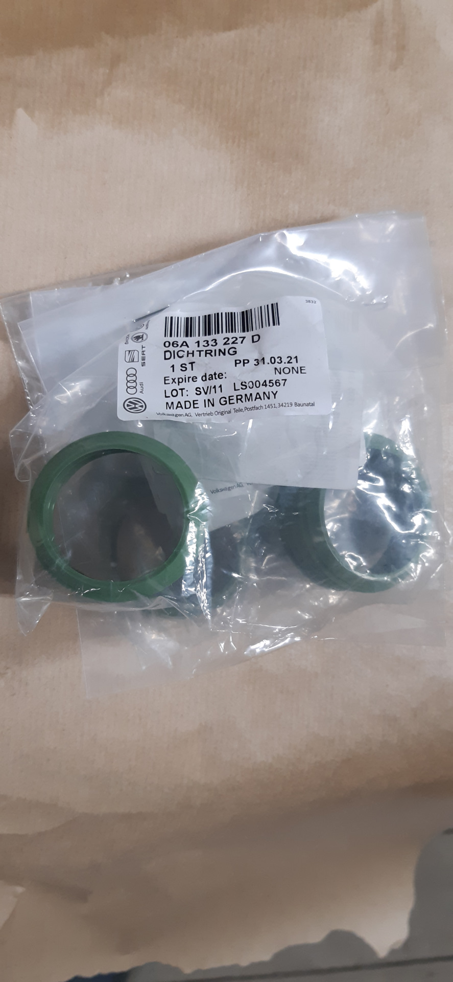 06A133227D Прокладка, корпус впускного коллектора VAG | Запчасти на DRIVE2