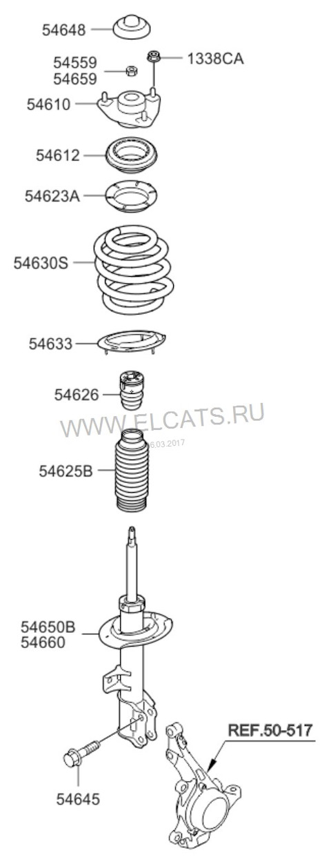 546102S000 Опора амортизатора KIA HYUNDAI | Запчасти на DRIVE2