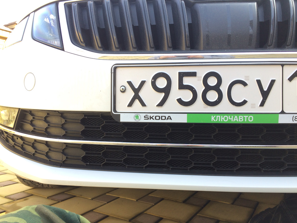 Сетка в бампер — Skoda Octavia A7 Mk3, 1,6 л, 2017 года | своими руками ...
