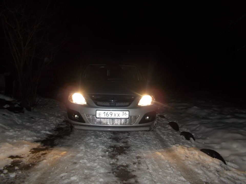 Диоды в габариты.(Кукурузки) +линза. — Lada Ларгус, 2014 года ...