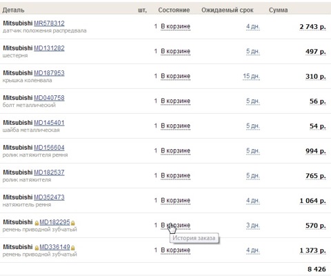 MD187953 Ротор датчика положения коленвала 1840a006 Mitsubishi ...