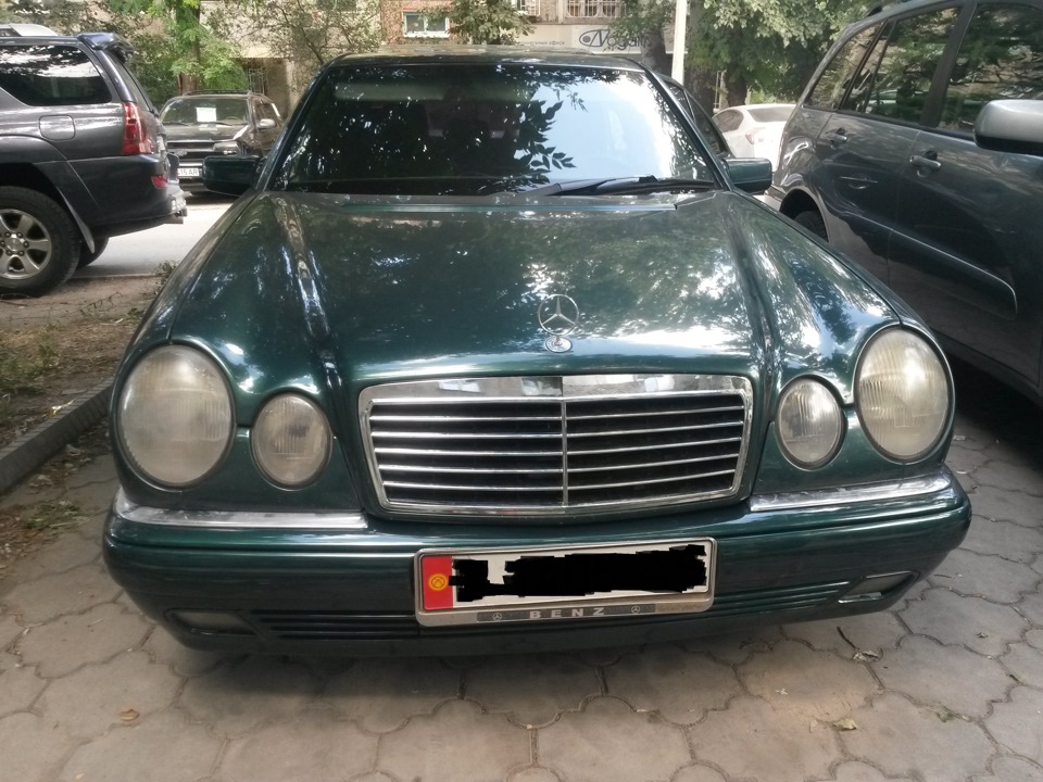 Установка бамперов — Mercedes-Benz E-Class (W210), 2,2 л, 1998 года ...
