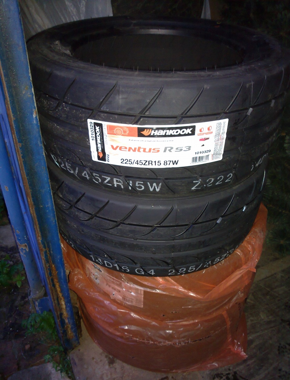 Hankook RS-3 225x45R15 — Toyota Sprinter Trueno (110), 1,6 л, 1998 года ...