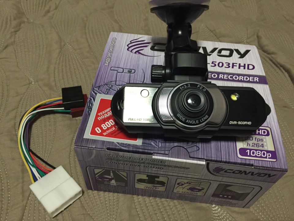 2. Видеорегистратор Convoy DVR-503FHD — Subaru Forester (SG), 2 л, 2004 ...