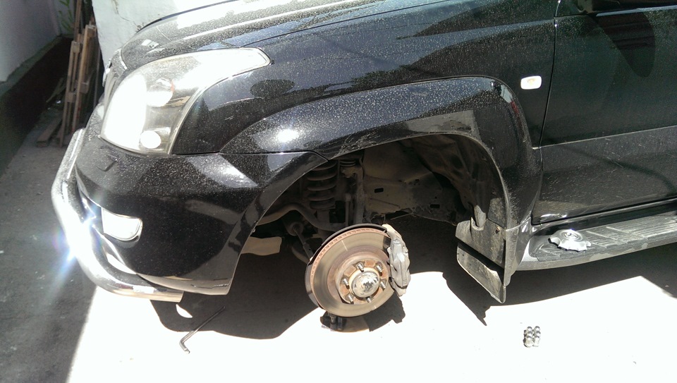 порвался пыльник гранаты . — Toyota Land Cruiser Prado 120-series, 4 л ...