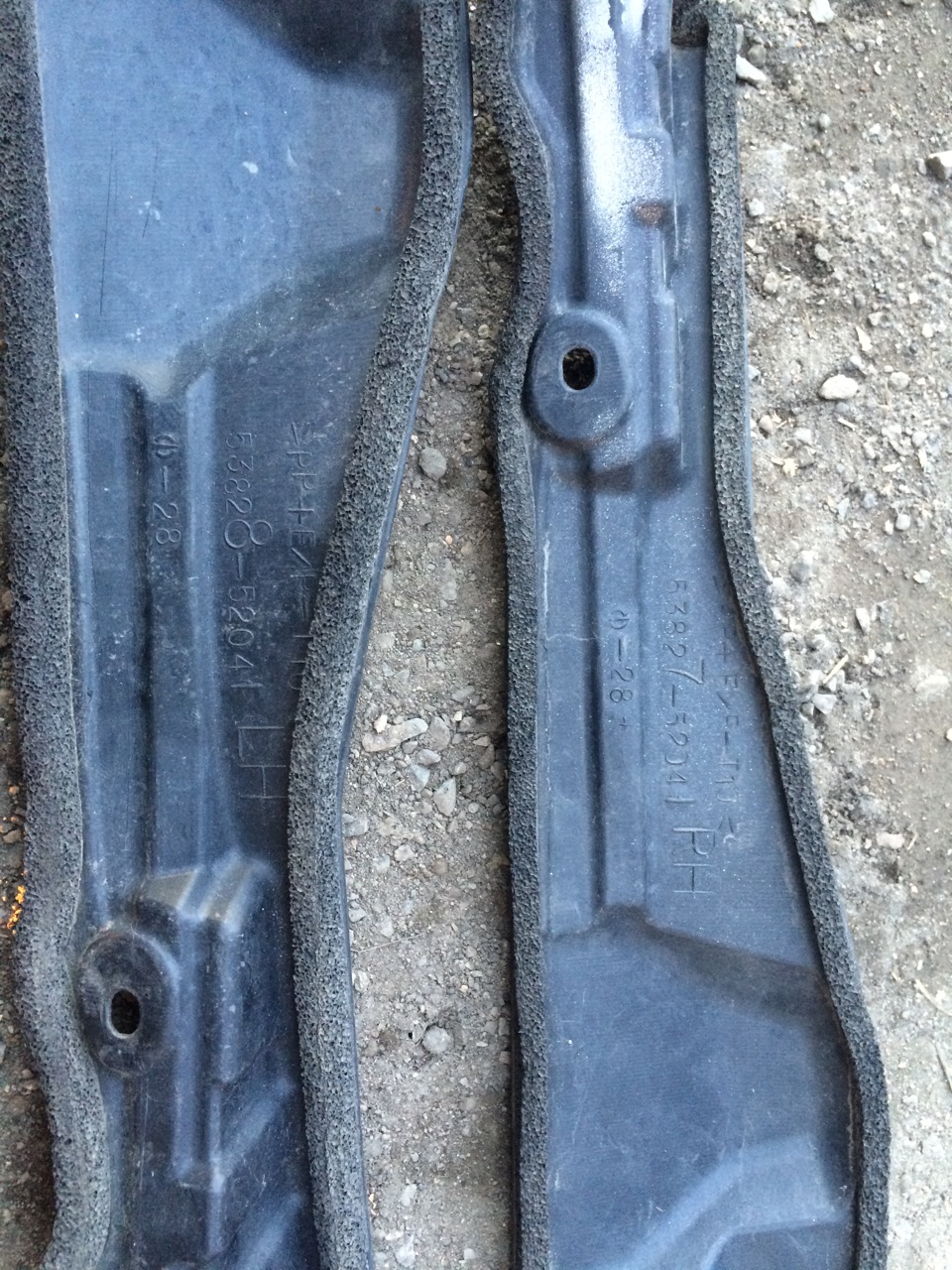 Установка передних защит крыла… — Toyota Vitz (10), 1,5 л, 2003 года ...