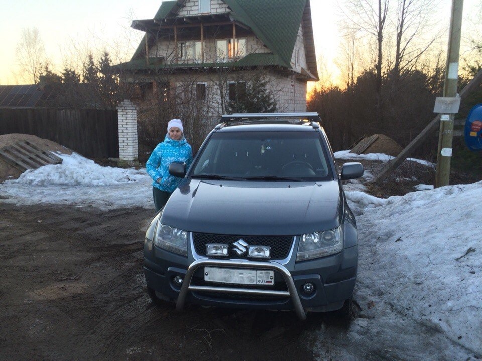 дуги на рейлинги — Suzuki Grand Vitara (2G), 2 л, 2007 года | аксессуары | DRIVE2