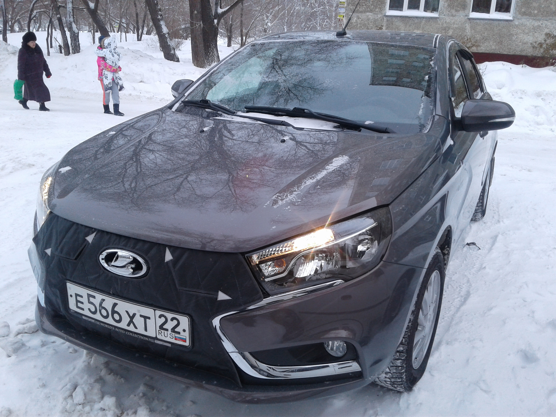 Сибирь накрыли морозы — Lada Vesta, 1,6 л, 2016 года | аксессуары | DRIVE2