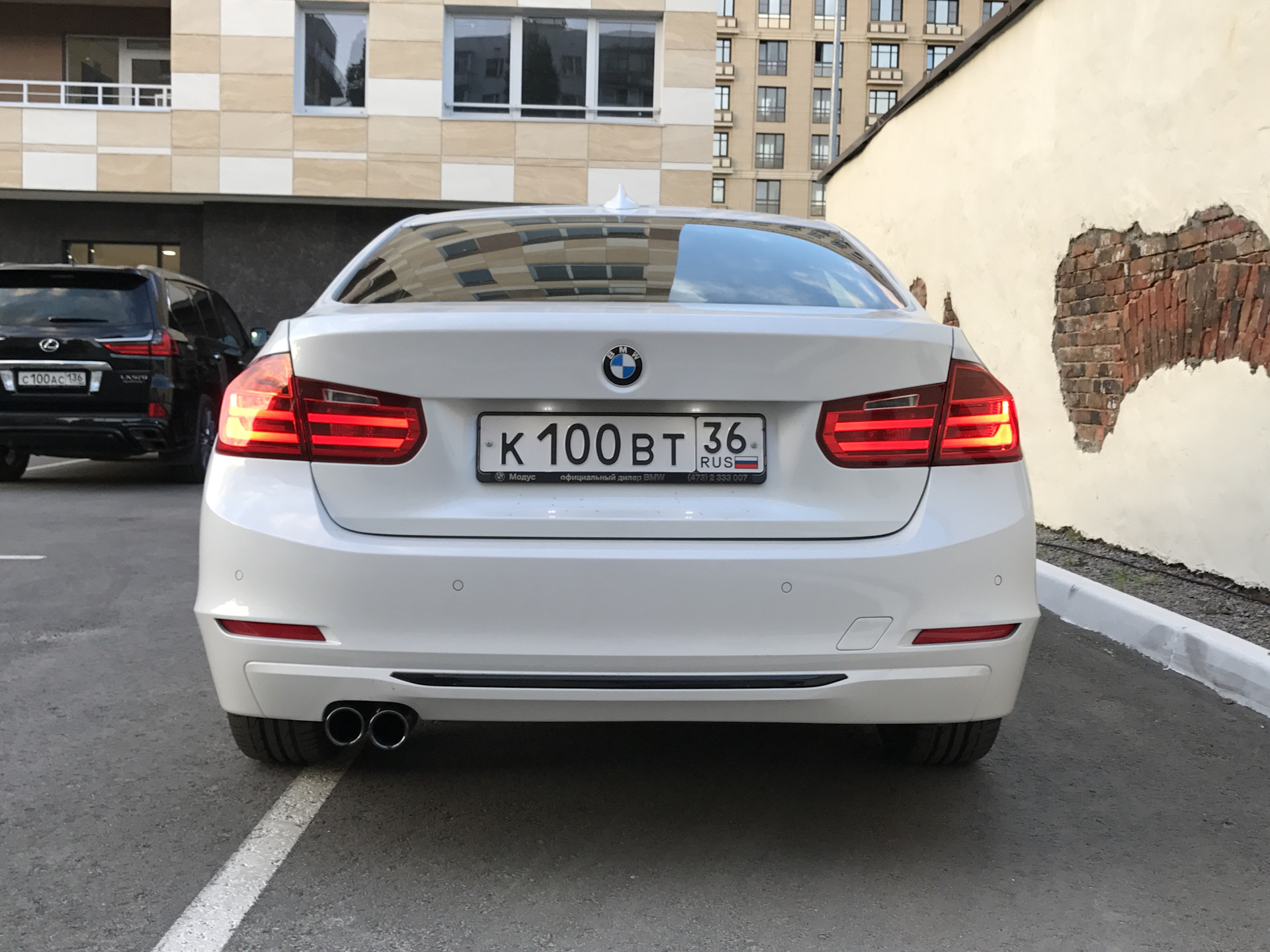 Установка глушителя LCI — BMW 3 series (F30), 2 л, 2013 года | тюнинг ...