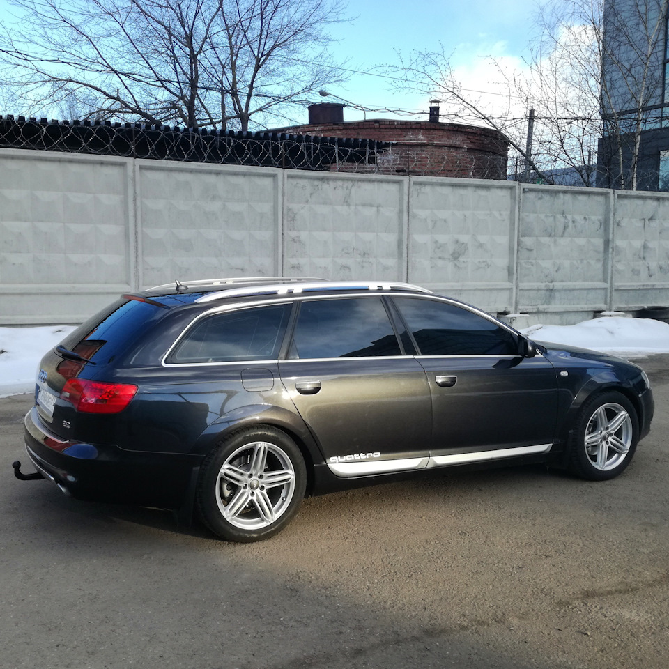 Мишлен 255/45 R18+5мм к дорожному просвету. — Audi Allroad (C6), 3,2 л ...