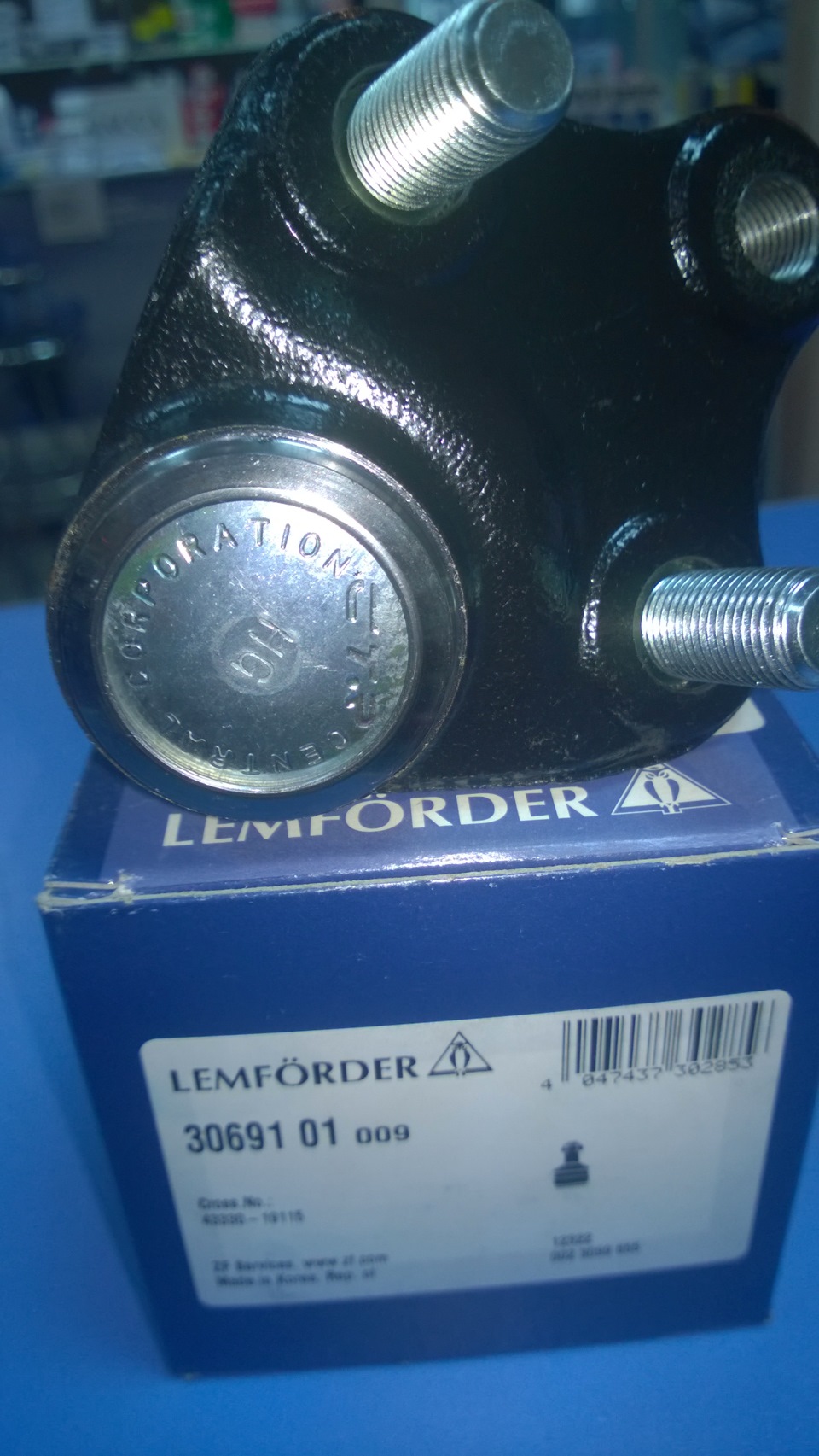 3069101 Шаровая опора LEMFORDER | Запчасти на DRIVE2