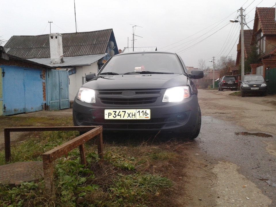 Занижение и тонировка — Lada Гранта (1G), 1,6 л, 2012 года | нарушение ...