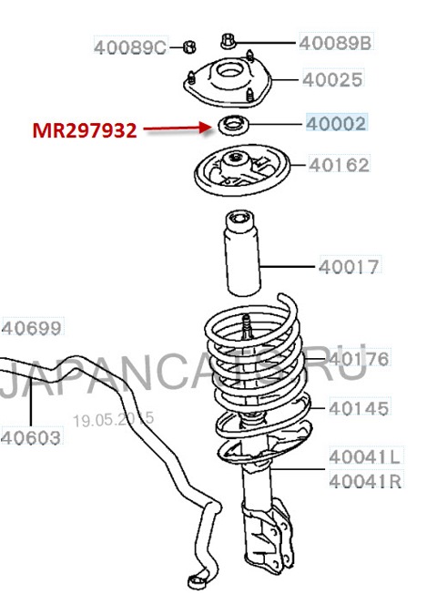 MR297932 Подшипник Mitsubishi | Запчасти на DRIVE2