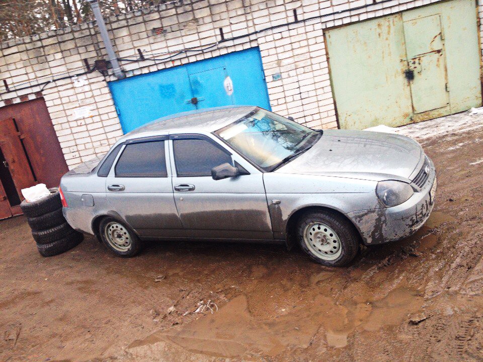 Болото на Весну — Lada Приора седан, 1,6 л, 2009 года | колёсные диски ...