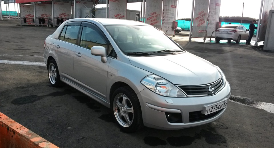 Rays Volk Racing Group AV на Nissan Tiida — Nissan Tiida (1G), 1,6 л ...