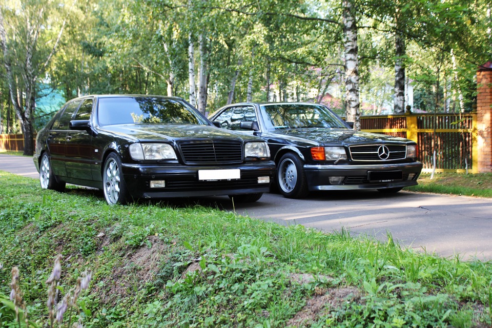 Совместный фотосет 560SEC CARAT & W140 Brabus 7.3S — две легенды ...